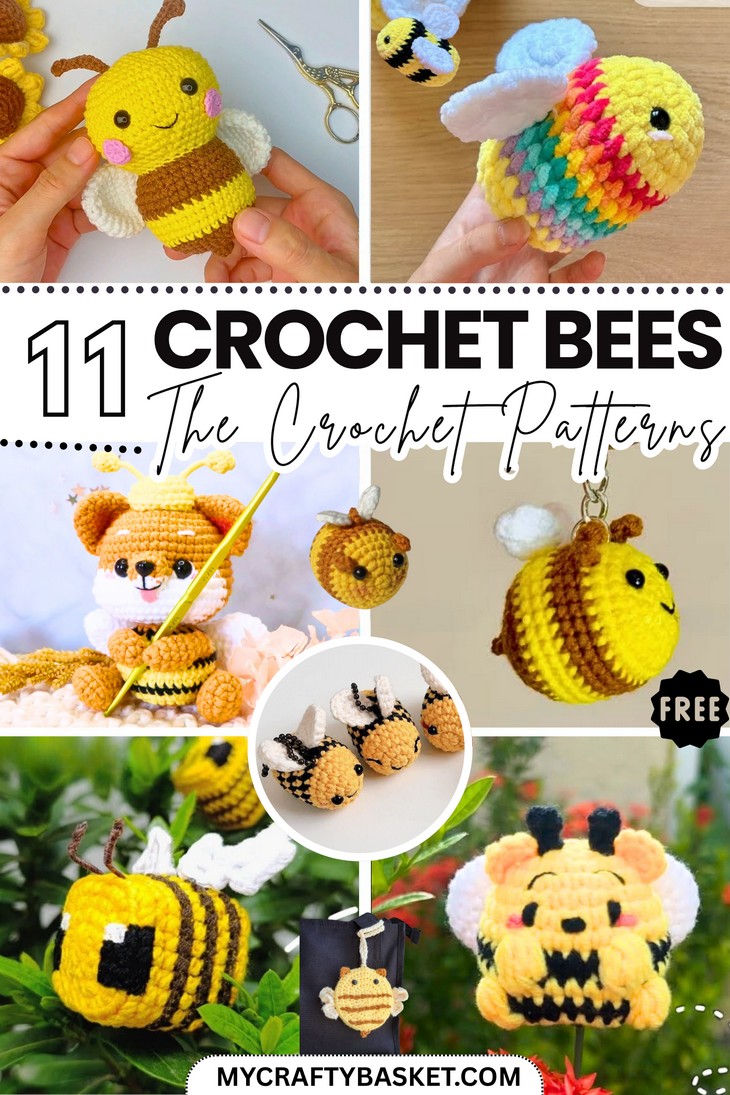 11 Free Crochet Bee Amigurumi Patterns for Spring – My Crafty Basket