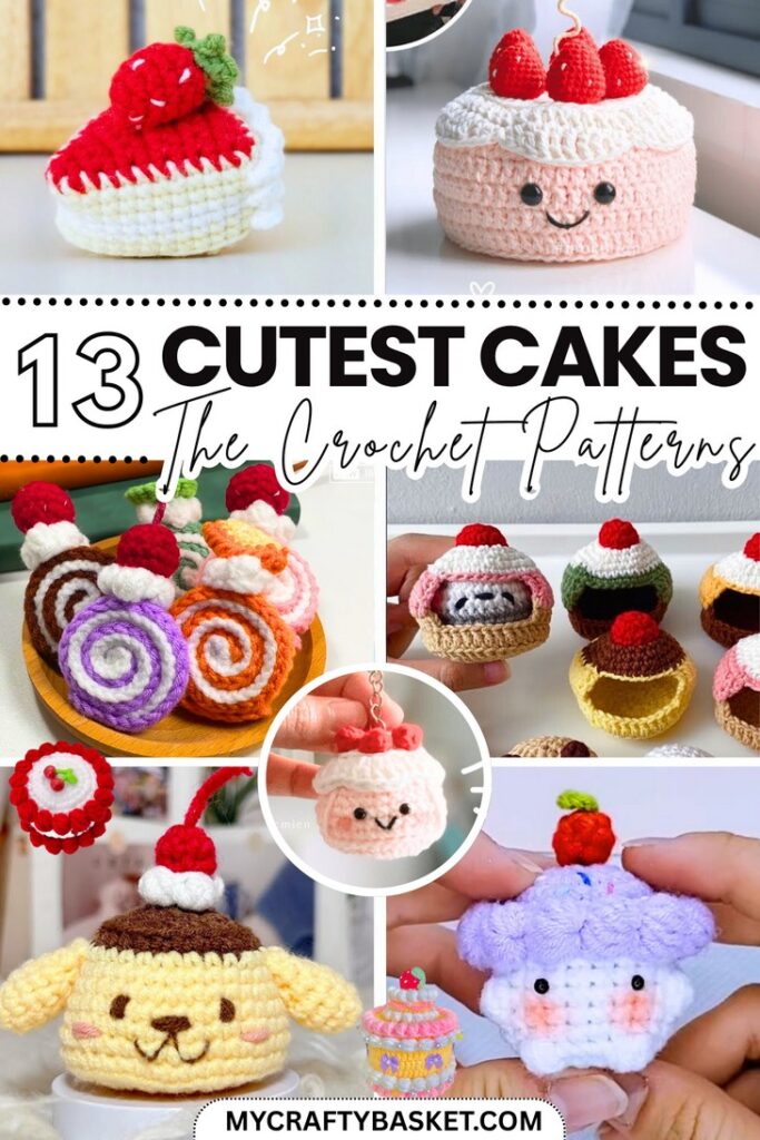 13 Free Crochet Cake Patterns (Amigurumi, Boxes & Charms)