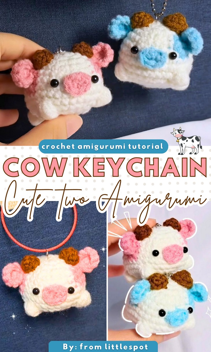 12 Free Crochet Mini Animal Keychain Patterns for Gifting – My Crafty ...