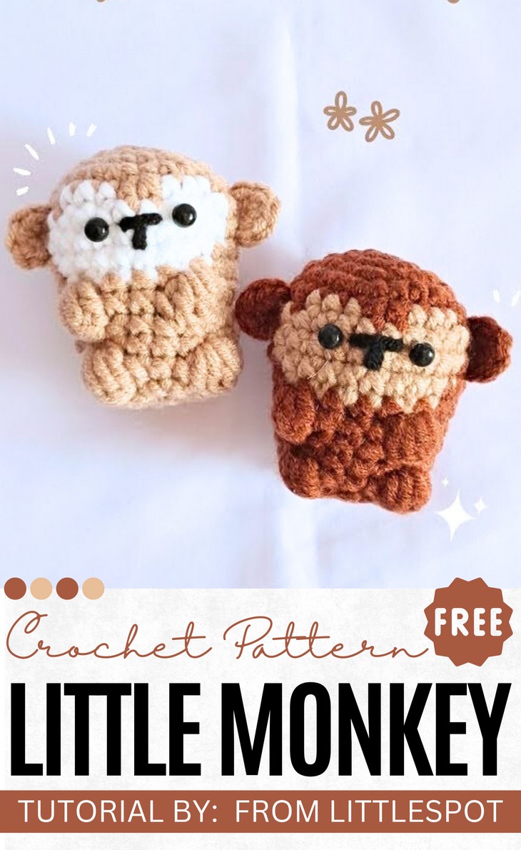 15 Free Crochet Monkey Amigurumi Patterns for Gifting