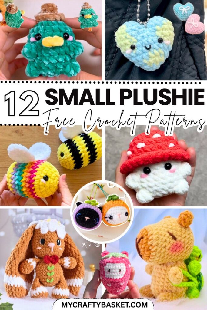 12 Free Crochet Small Plushie Patterns (Animals and Kawaii) – My Crafty ...