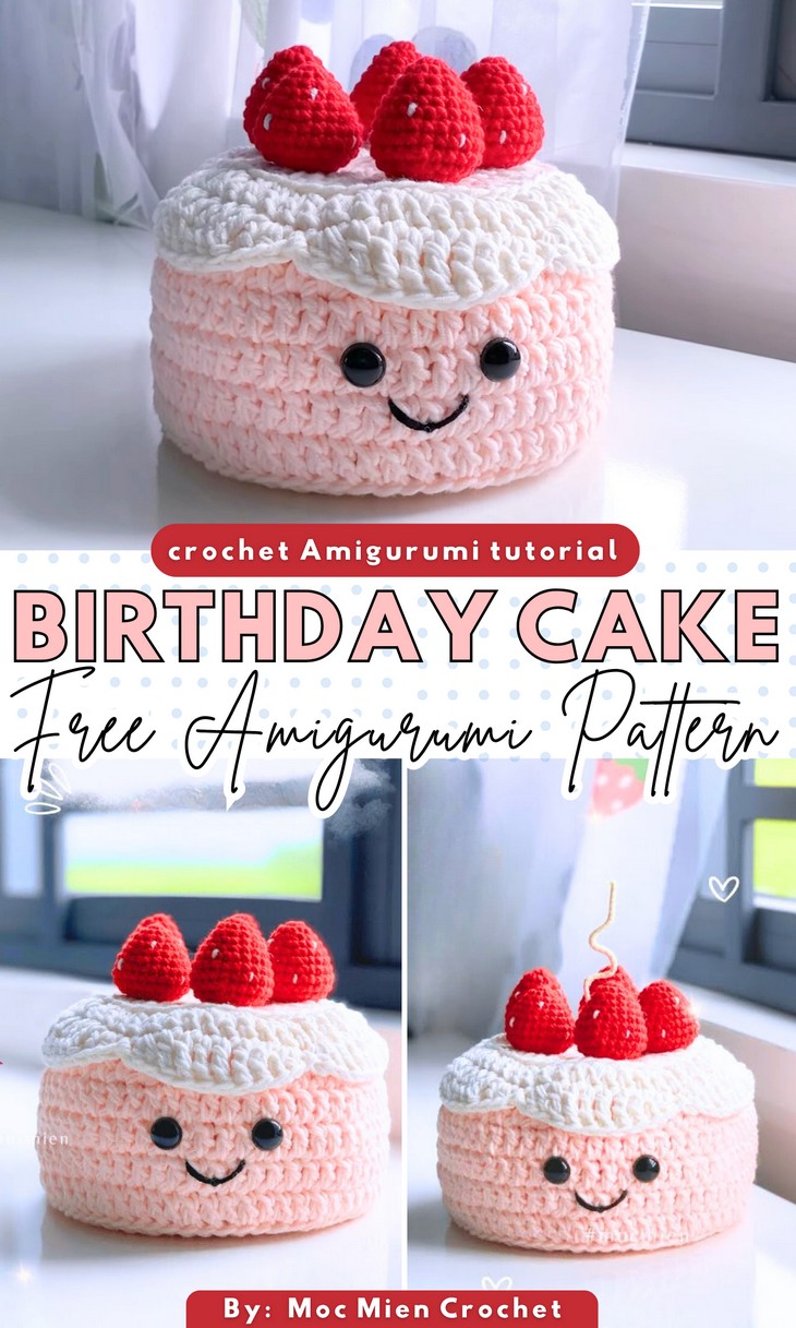 13 Free Crochet Cake Patterns (Amigurumi, Boxes & Charms)