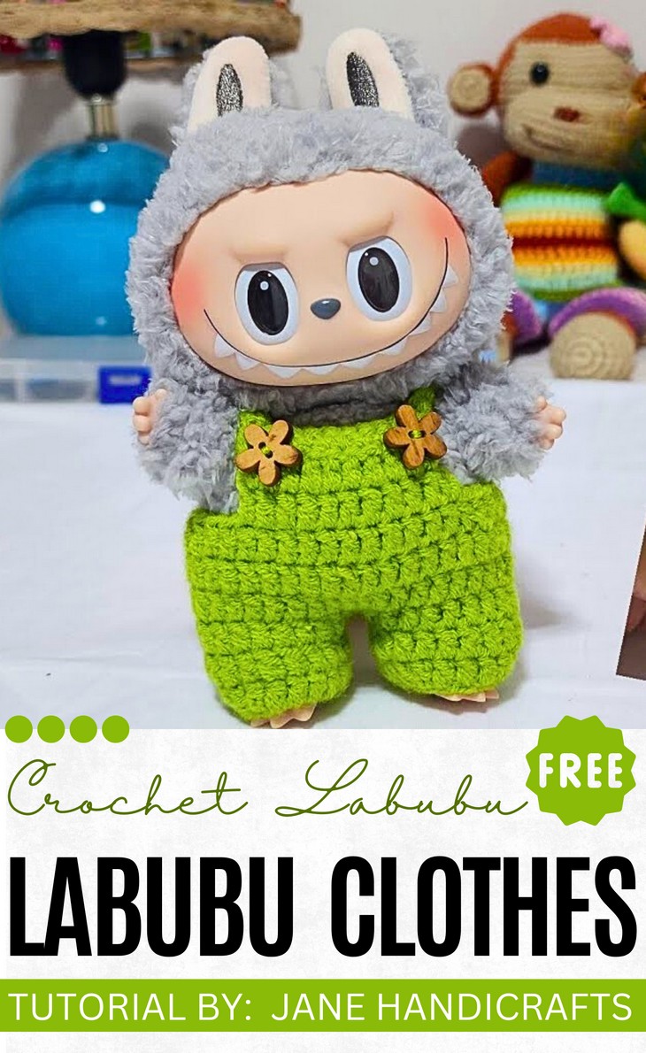 12 Free Crochet Labubu Accessories Patterns - Crochet Grizzly Bear ...