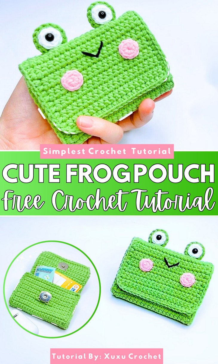 10 Free Crochet Frog Pouch Patterns (Bag Charms & Large Bags) – My ...