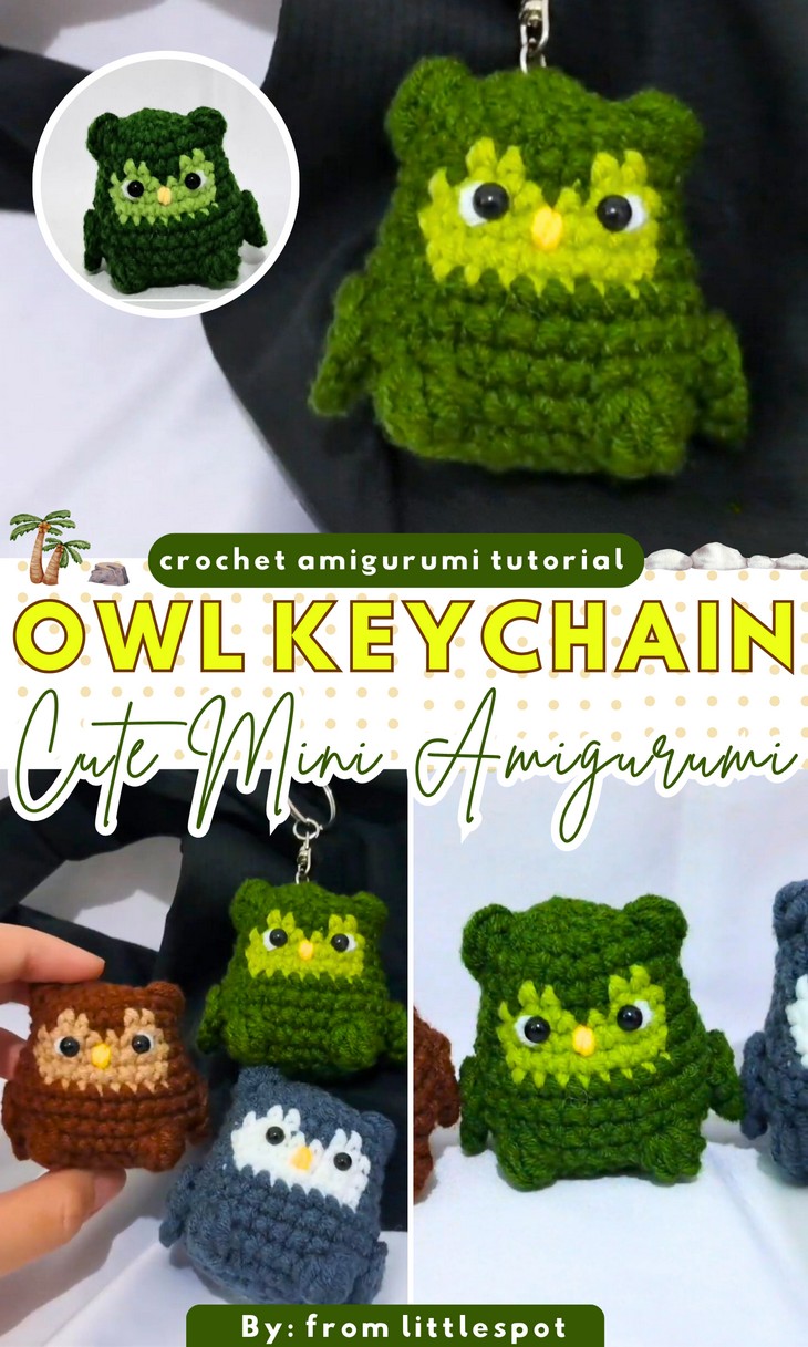 12 Free Crochet Mini Animal Keychain Patterns for Gifting