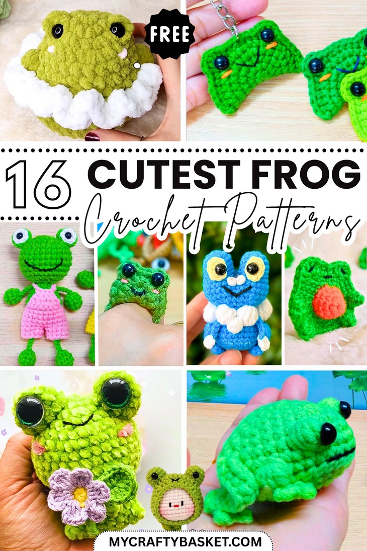 16 Free Crochet Frog Amigurumi and Accessories Patterns – My Crafty Basket