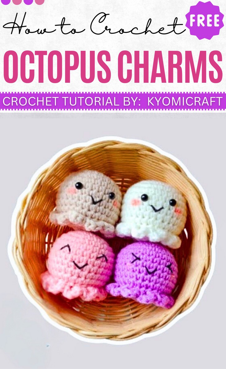 12 Free Crochet Amigurumi Octopus Patterns (Kawaii & Plush) – My Crafty ...