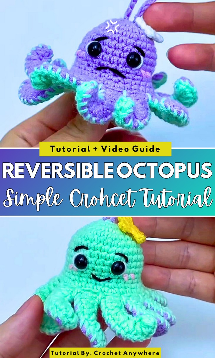 12 Free Crochet Amigurumi Octopus Patterns (Kawaii & Plush)
