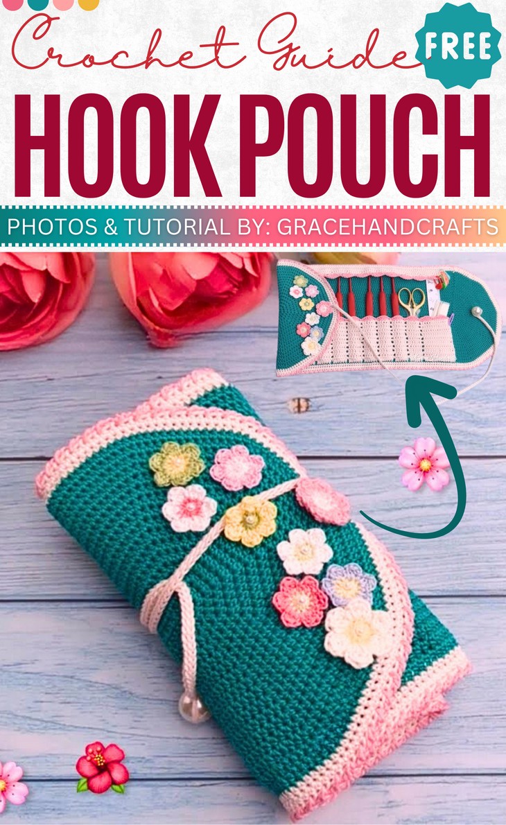 How to Crochet Roll-Up Stationery Case (Tutorial for Beginners) – My ...