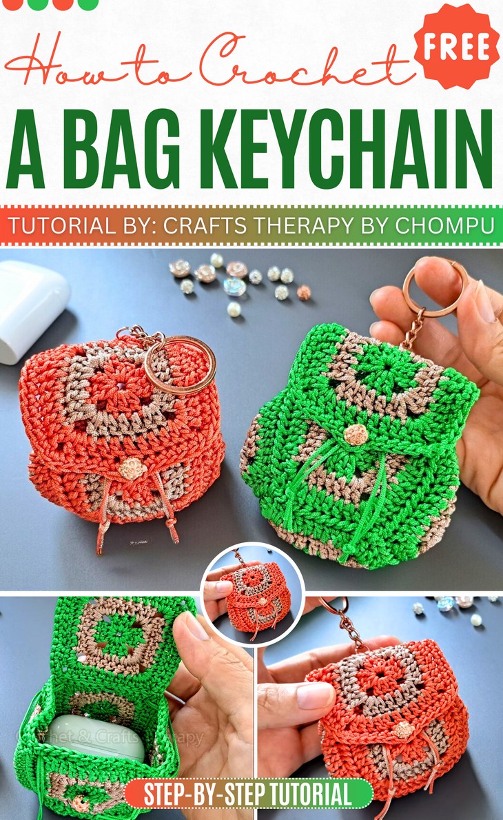 10 Free Crochet Mini Pouch Patterns | Drawstring, Backpacks & More