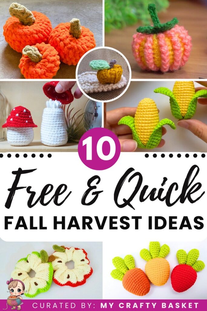 10 Free Crochet Fall Harvest Patterns (Carrots, Pumpkins & More)