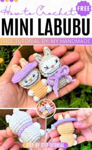 How to Crochet Mini LaBuBu Amigurumi & Keychain – My Crafty Basket