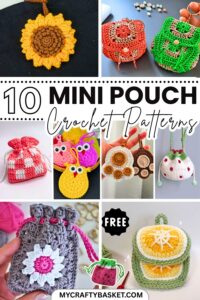 10 Free Crochet Mini Pouch Patterns | Drawstring, Backpacks & More – My ...