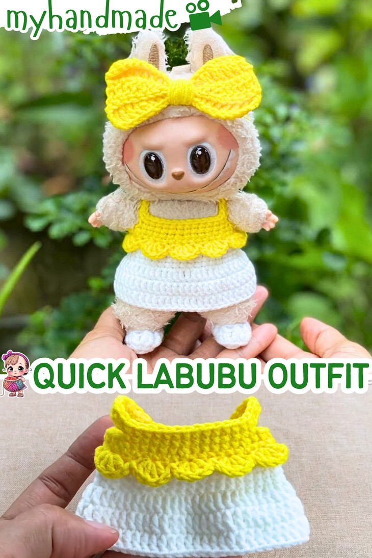 7 Free Crochet Labubu Outfit Patterns (Dress Sets & Accessories)