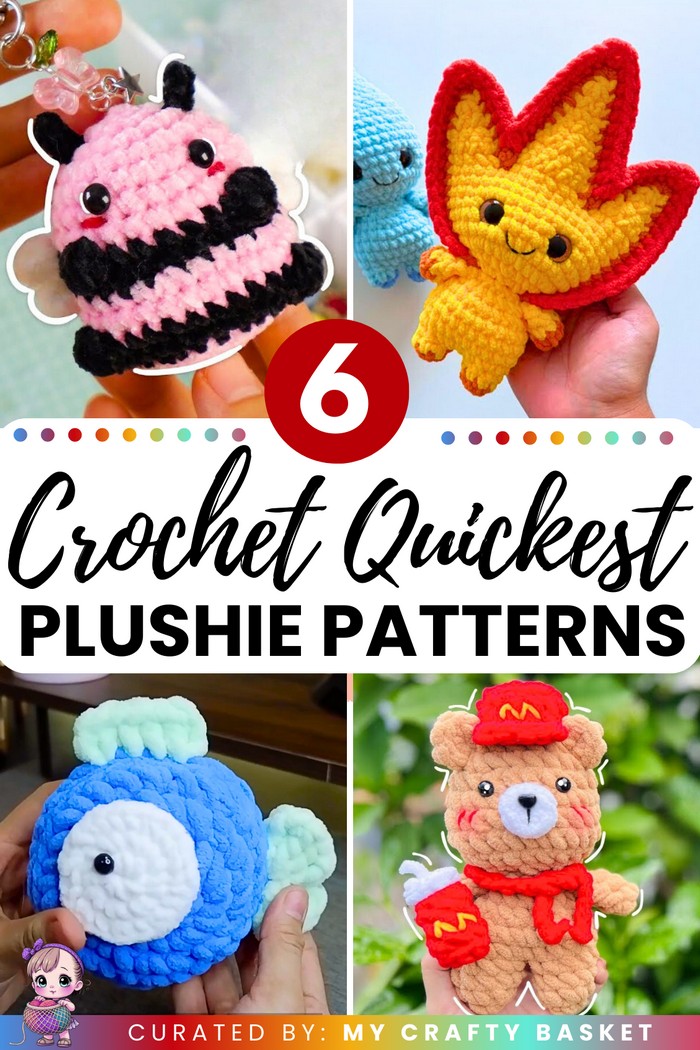 6 Free Crochet Easy Plushie Patterns (Kawaii Dolls & Chibi) – My Crafty ...