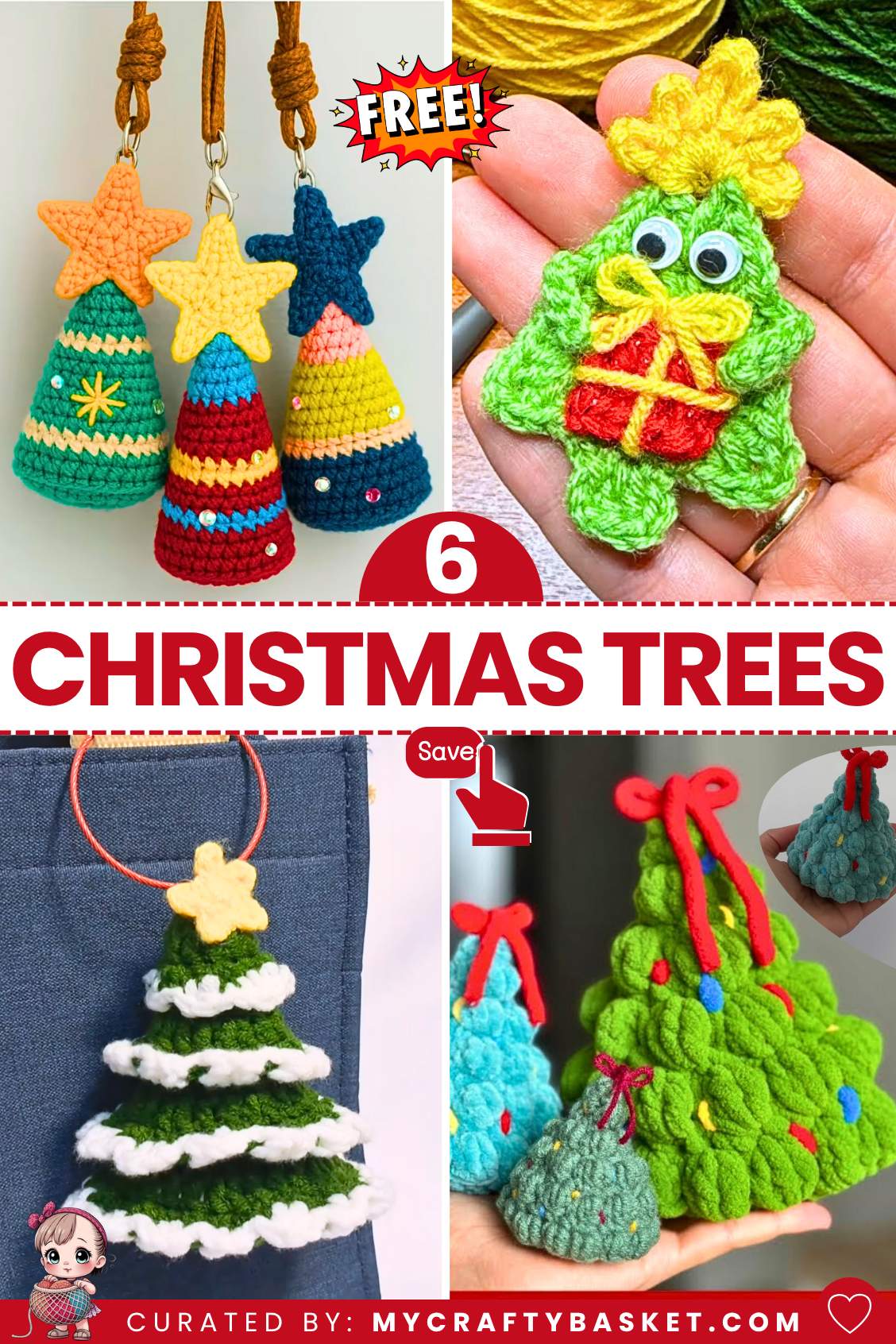 6 Free Crochet Cutest Christmas Tree Patterns for Gifting – My Crafty ...
