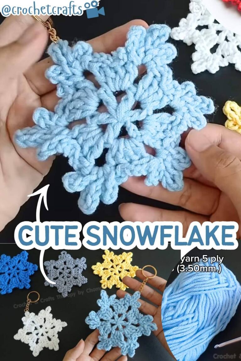 5 Free Crochet Snowflake Ornament Patterns – My Crafty Basket