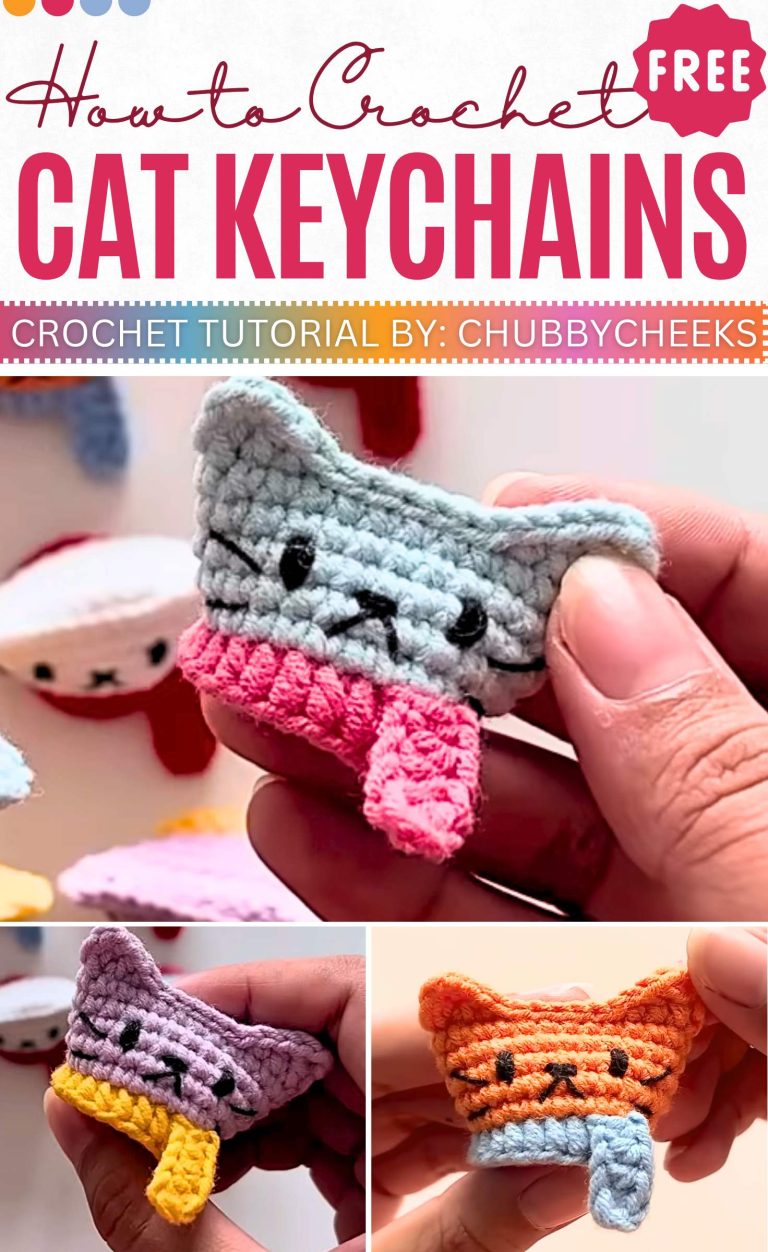 How to Crochet Cat and Bear Keychains for Winter Gifting – My Crafty Basket