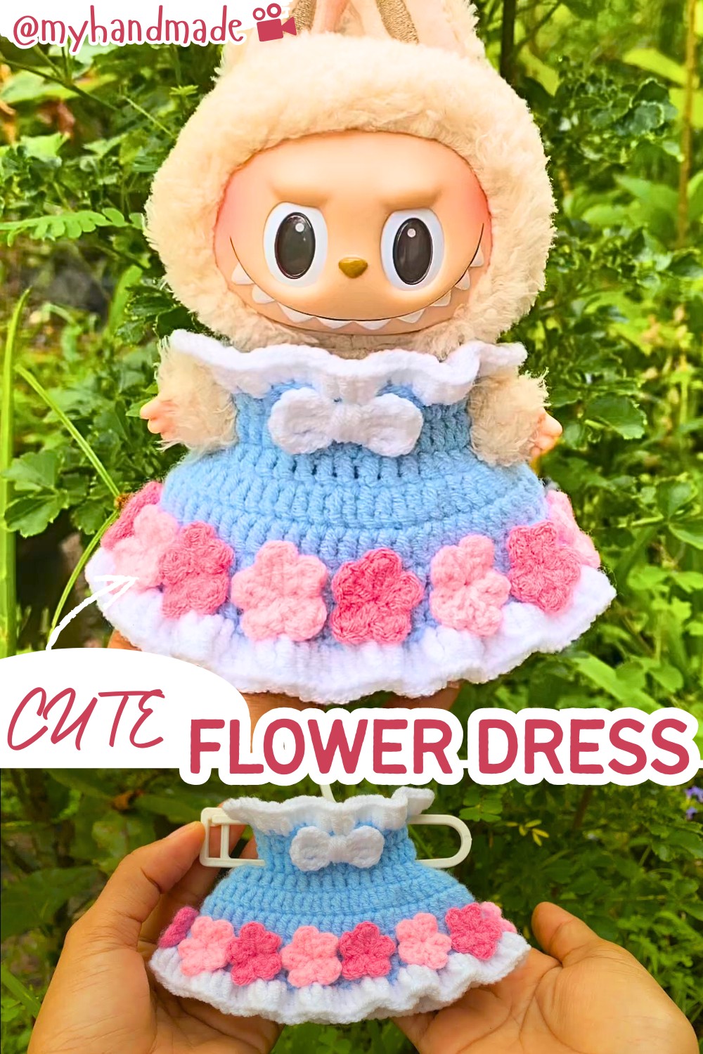 4 Free Crochet Labubu Christmas Dress Patterns for Gifting – My Crafty ...