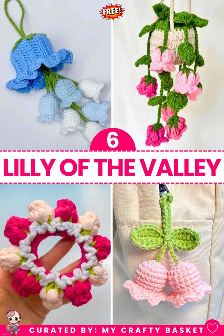 5 Free Crochet Lily of The Valley Tutorials for Spring