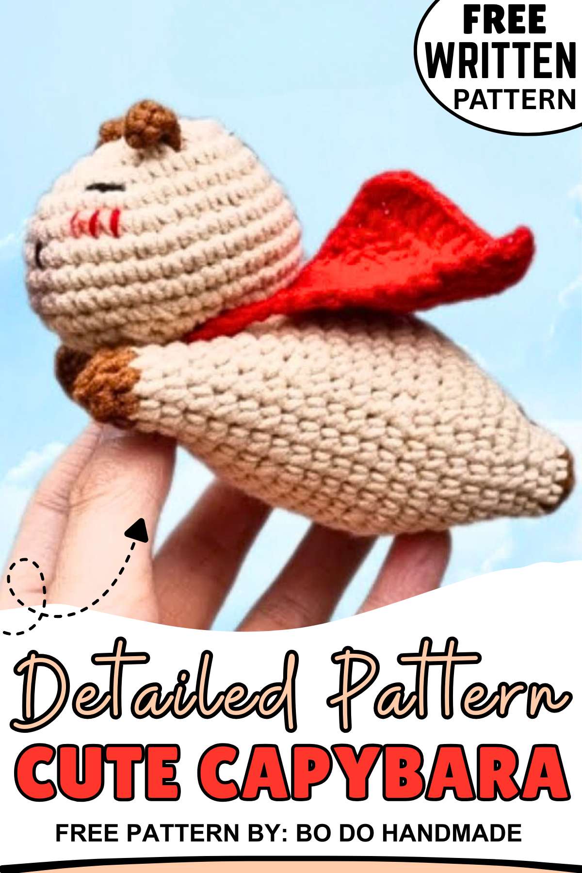 Free Crochet Flying Capybara Pattern for Kids – My Crafty Basket