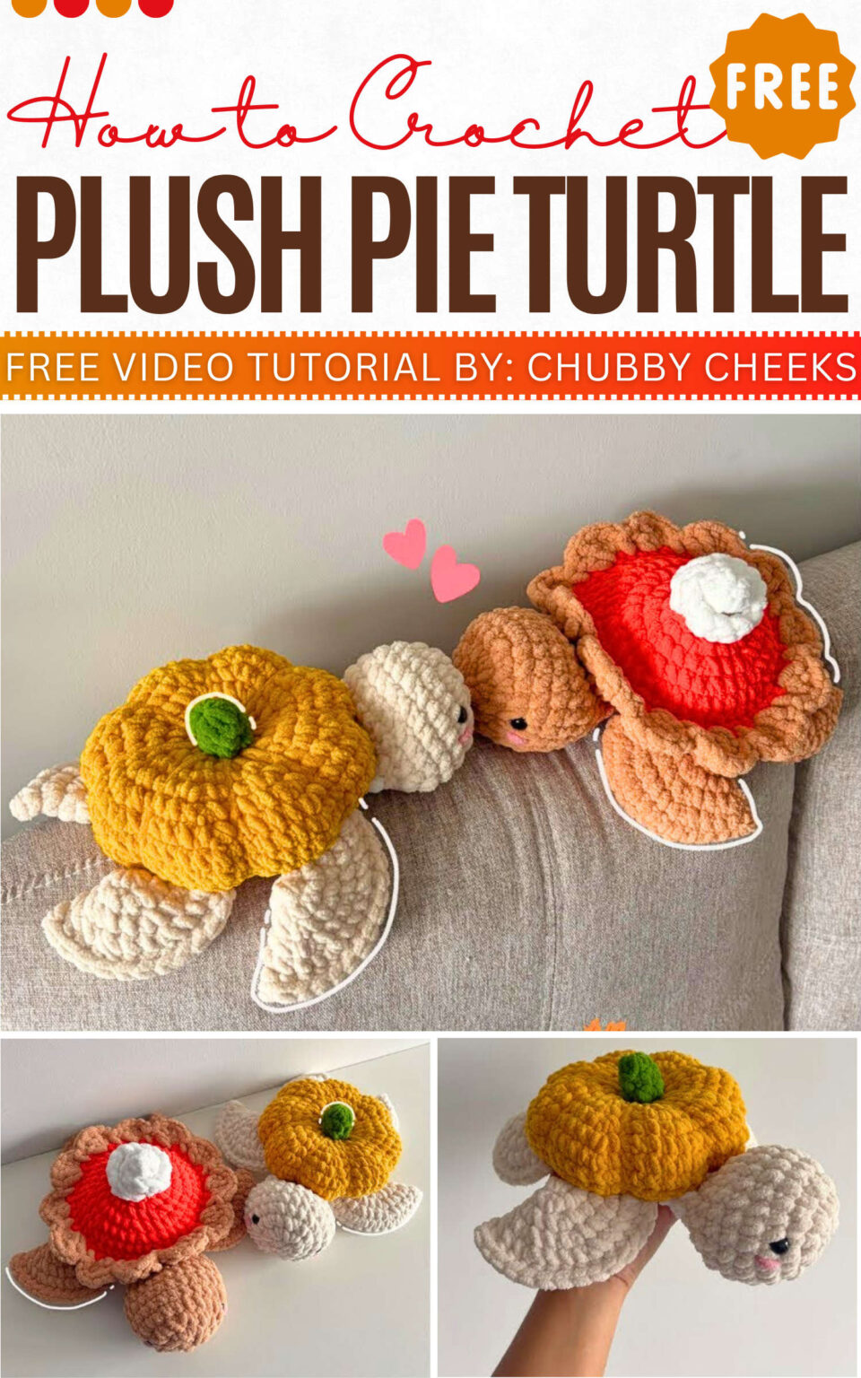 11 Free Crochet Amigurumi Pie Patterns for Pie Day – My Crafty Basket
