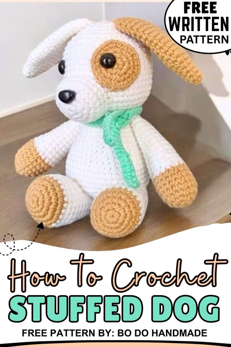 Free Crochet Stuffed Dog Pattern for Kids – My Crafty Basket