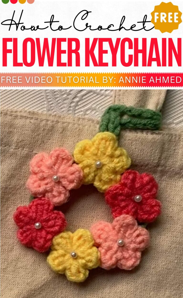 15 Free Crochet Flower and Leaf Keychain Patterns for Spring – My ...