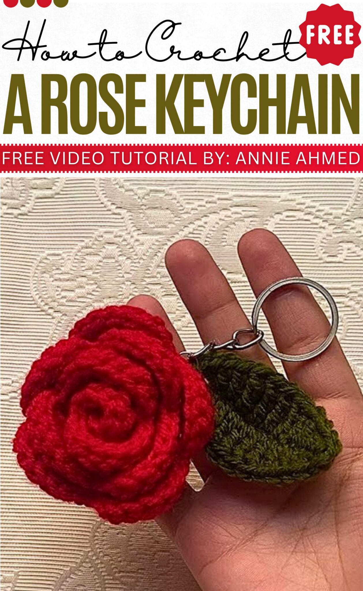15 Free Crochet Flower and Leaf Keychain Patterns for Spring – My ...