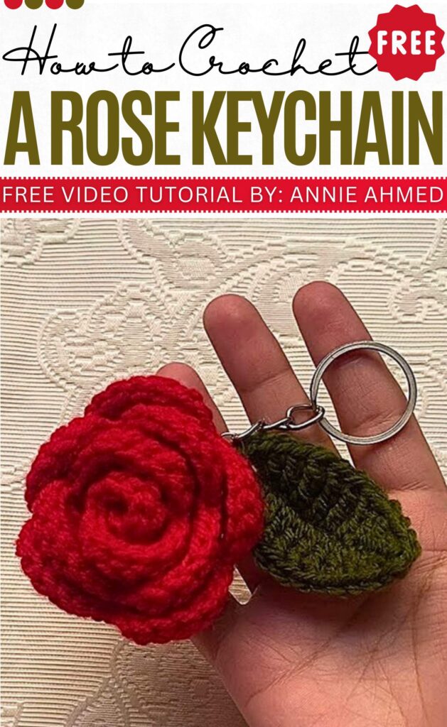 8 Free Crochet Flower and Leaf Keychain Patterns for Spring