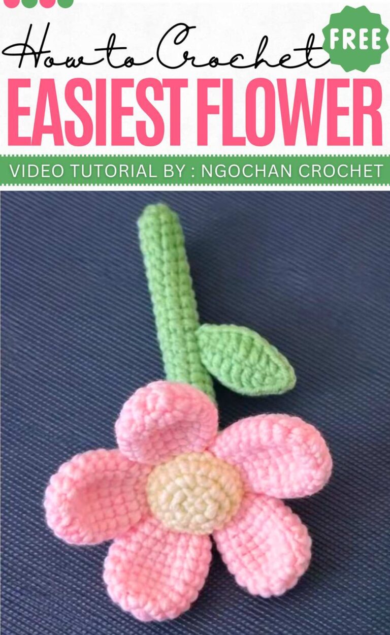 6 Free Crochet Quick Flower Patterns – My Crafty Basket