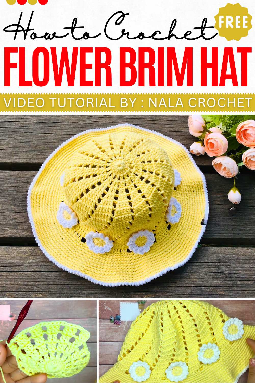 Free Crochet Girl Summer Hat Patterns for Kids – My Crafty Basket