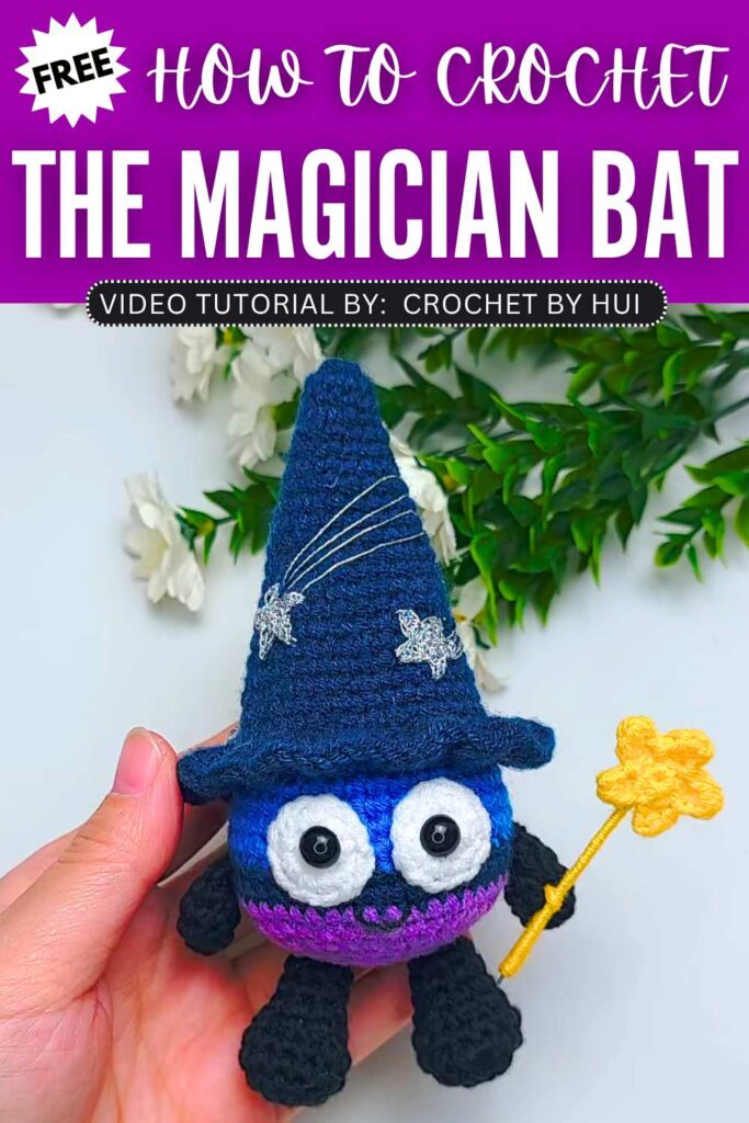 Hui Crochet: How to Crochet Ball Magician Doll Amigurumi for Halloween ...